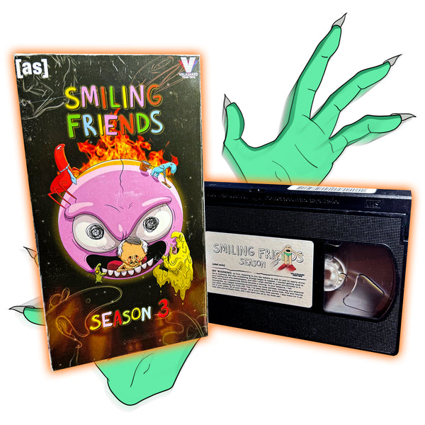 SMILING FRIENDS SEASON 3 VHS – Valashard Video Tapes